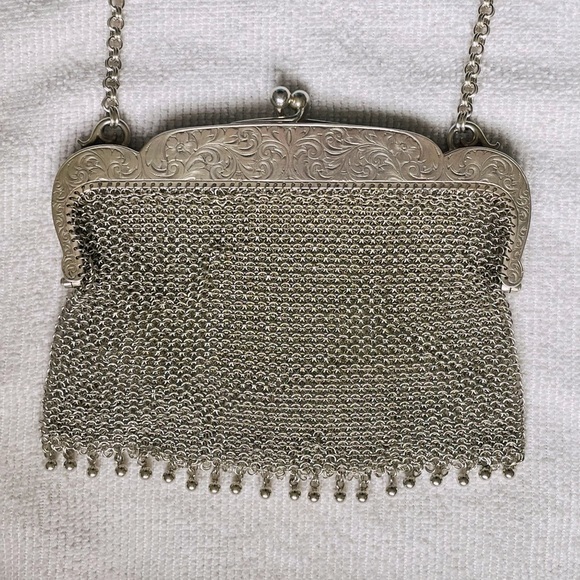 Bags | A Vintage 192s Sterling Silver Chain Mail Purse | Poshmark